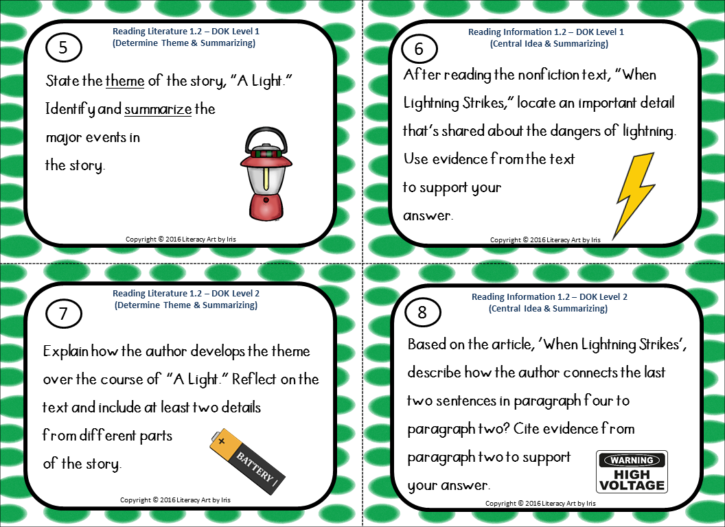 Reading & Writing Activities (Light the Way!) – Literacy Art by Iris