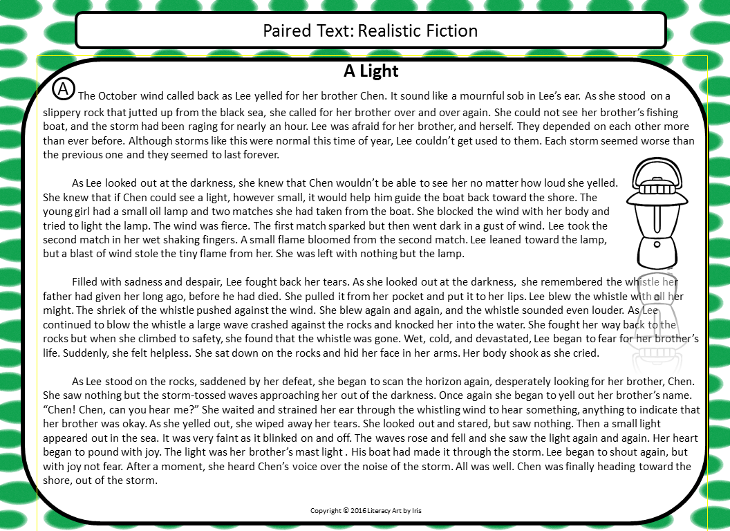 Reading & Writing Activities (Light the Way!) – Literacy Art by Iris